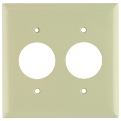 P&S SP72-I PLATE PLST 2G 2SGL RECP W/OUT LINE | Stanion