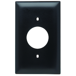 P&S TP7-BK TRADEMASTER PLT 1G 1 SGLE RECEPT BK | Stanion