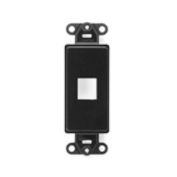 LEV 41641-E 1PORT DECORA INSERT BK | Stanion
