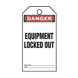 PANDUIT PVT-96 PLASTIC TAG DANGER EQUIPMENT LOC | Stanion