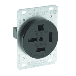 LEV 8450 EB REC SGL FLUSH MNT 3PO 4WI 50A250 | Stanion