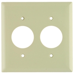 P&S SP72-I PLATE PLST 2G 2SGL RECP W/OUT LINE | Stanion