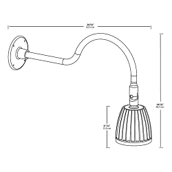RAB GN1LED13NB GOOSENECK STYLE1 13W NEU | Stanion