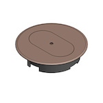 CARLON E97DSC RND FLR-BX CVR DIA5.69-IN CARAMEL | Stanion