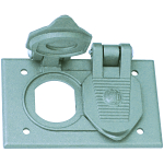 KILLARK FCLA2 DUPLEX COVER W/2 FLIP COVERS | Stanion