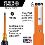 KLEIN 6334INS INSULATED SCREWDRIVER #1 PHILLIPS | Stanion
