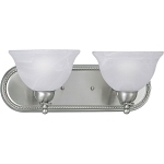PROG P3267-09 2-100W MED BATH BRKT BRUSHED NI | Stanion