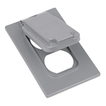 R-DOT CCDV 1-GANG WP RCP T VERT MOUNT CVR AL | Stanion