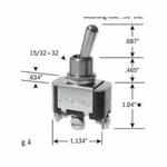 SEL-SW SS206R-BG TOGGLE SWITCH SPDT ON-ON 20 AMP | Stanion